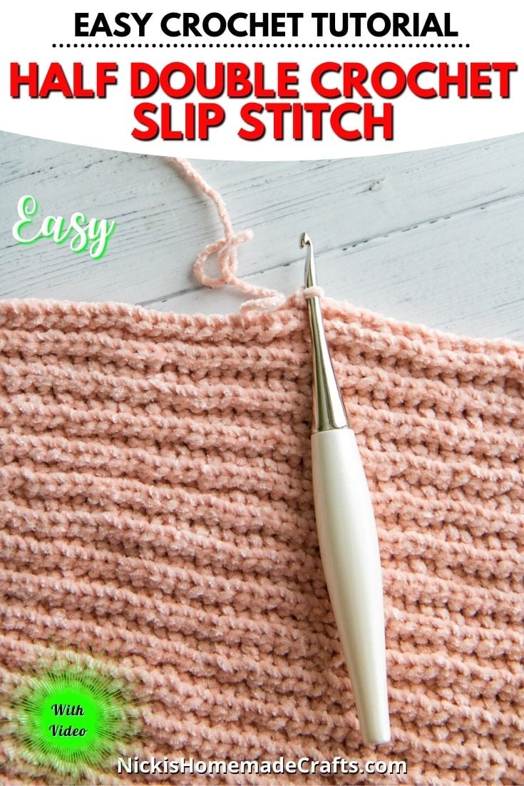 How to Crochet the Half Double Slip Stitch (Yarn Over Slip Stitch)