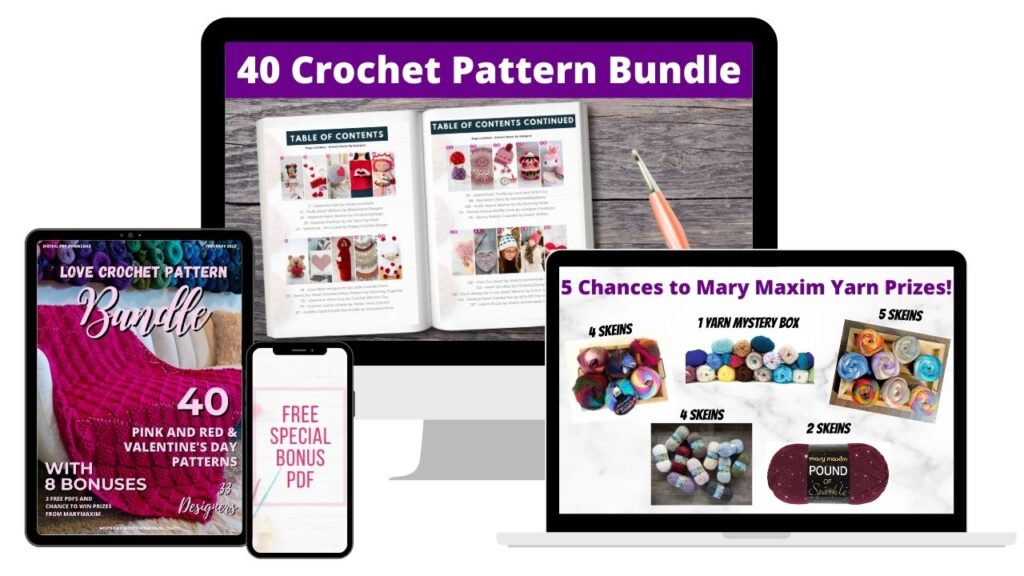 Love Bundle - 40 Crochet Patterns in 1 PDF - 5 Days only!!!