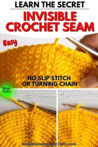 INVISIBLE Crochet Slip Stitch Seams in Rounds Without Turning Chain ...