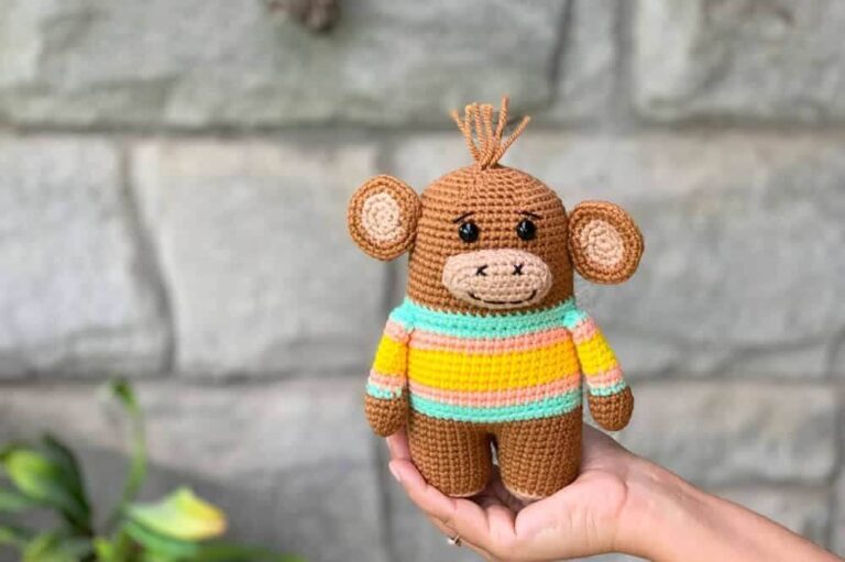 20 Cute FREE Crochet Monkey Patterns - Nicki's Homemade Crafts
