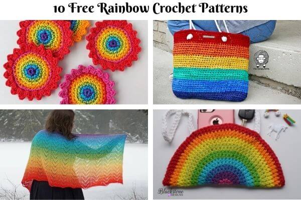 10 Free Rainbow Crochet Patterns For Pride - Nicki's Homemade Crafts
