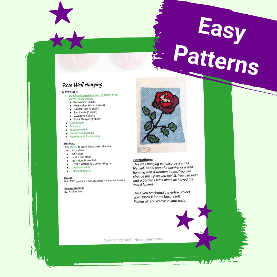 Crochet C2C Made Easy Ebook - Ultimate Beginner Guide - Nicki's ...