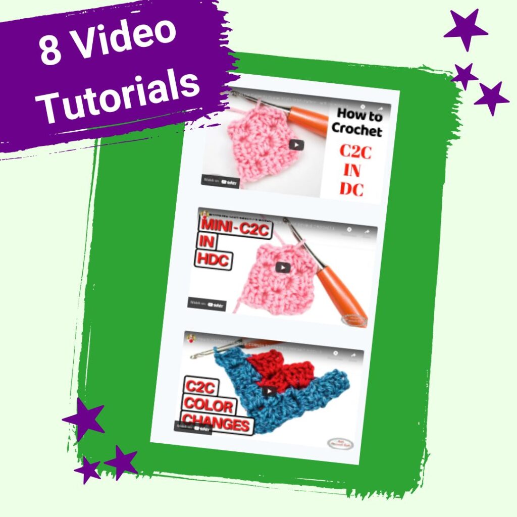 Crochet C2C Made Easy Ebook - Ultimate Beginner Guide - Nicki's ...