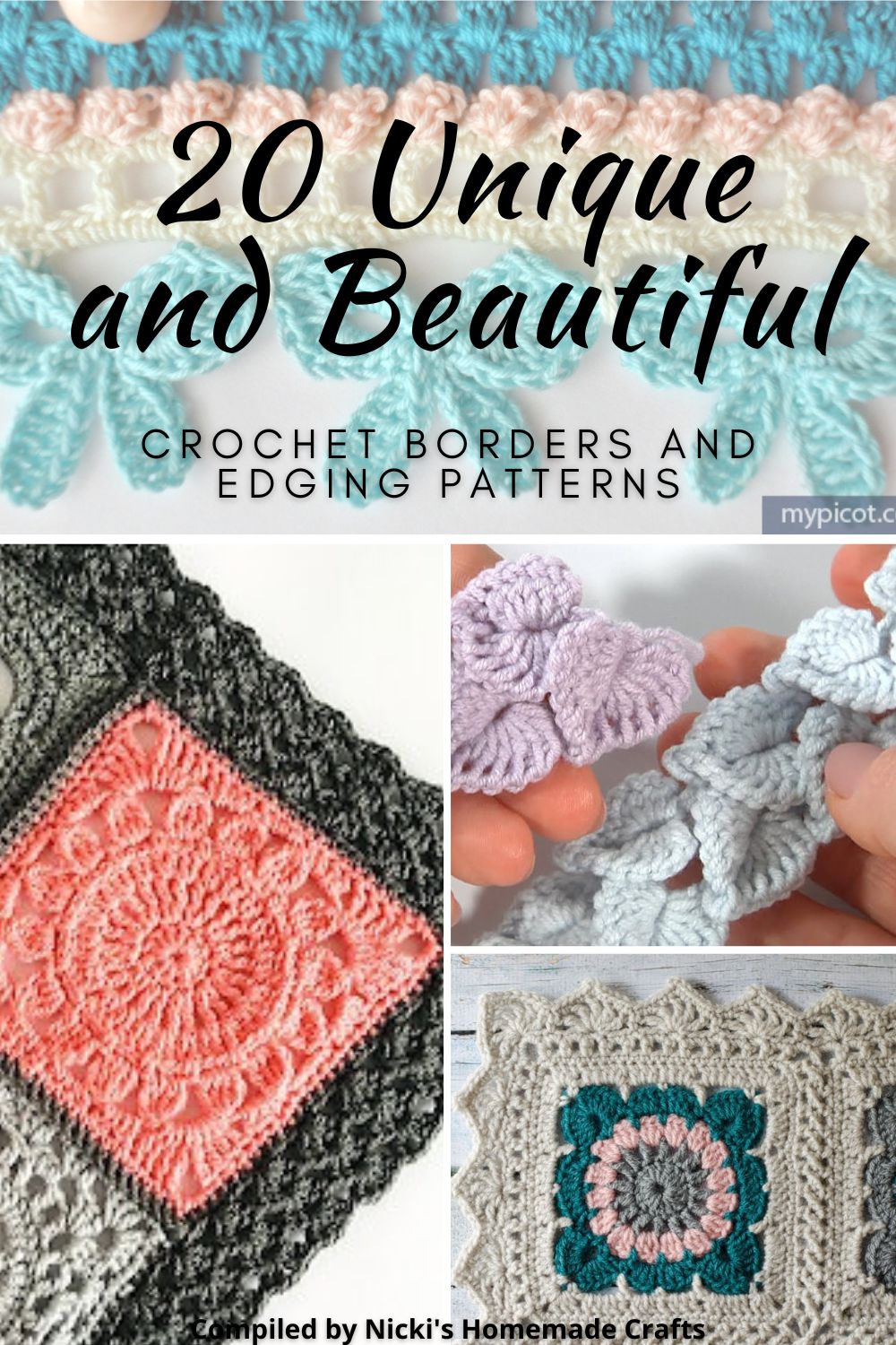 20 Jaw-dropping Free Crochet Blanket Borders - Nicki's Homemade Crafts