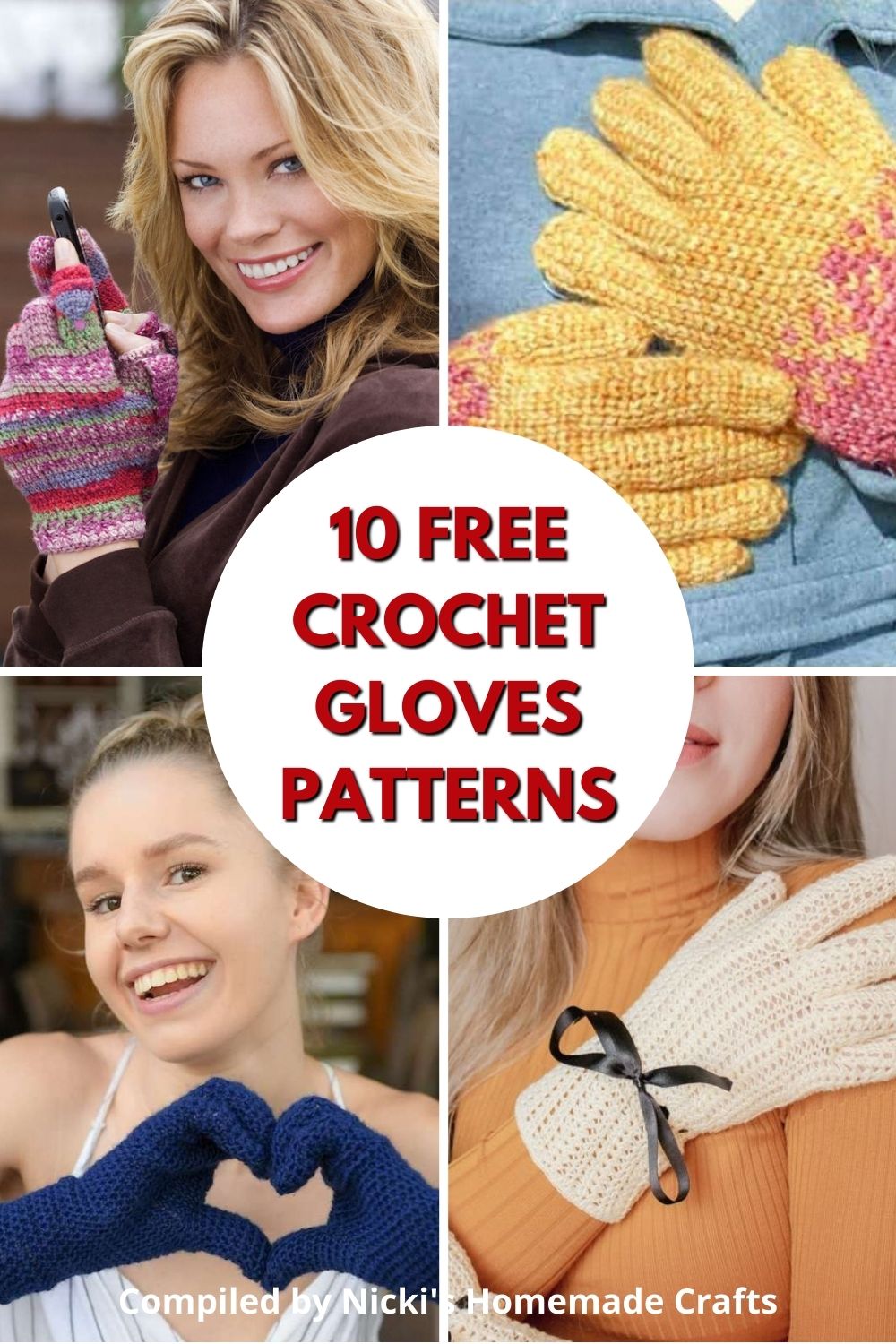 10 Stylish Free Crochet Gloves Patterns - Nicki's Homemade Crafts