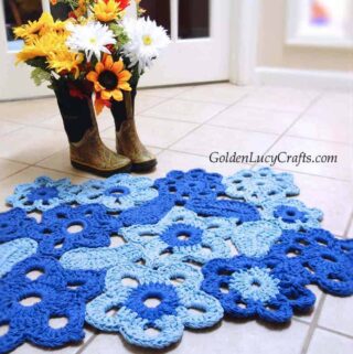 20 Free Modern Crochet Rug Patterns - Nicki's Homemade Crafts