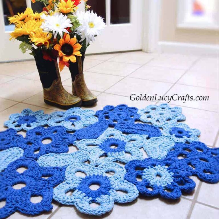 20 Free Modern Crochet Rug Patterns - Nicki's Homemade Crafts