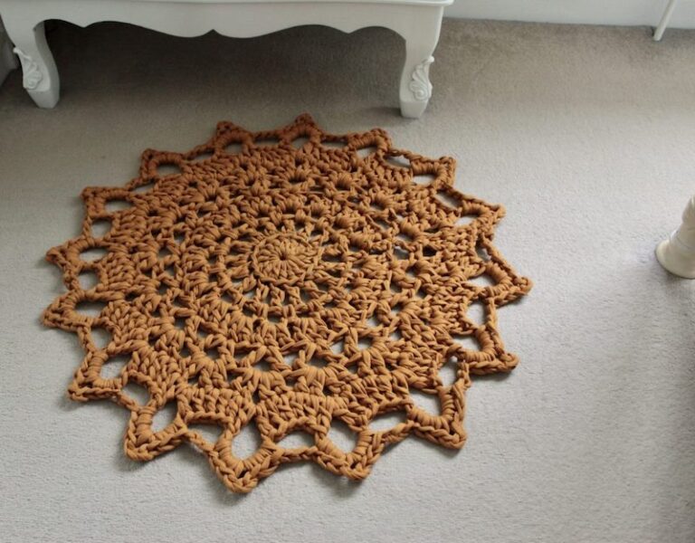 20 Free Modern Crochet Rug Patterns - Nicki's Homemade Crafts