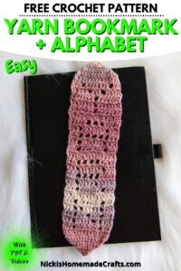 Free Yarn Filet Crochet Bookmark Pattern - Nicki's Homemade Crafts