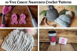 10 FREE Cancer Awareness Crochet Patterns - Nicki's Homemade Crafts