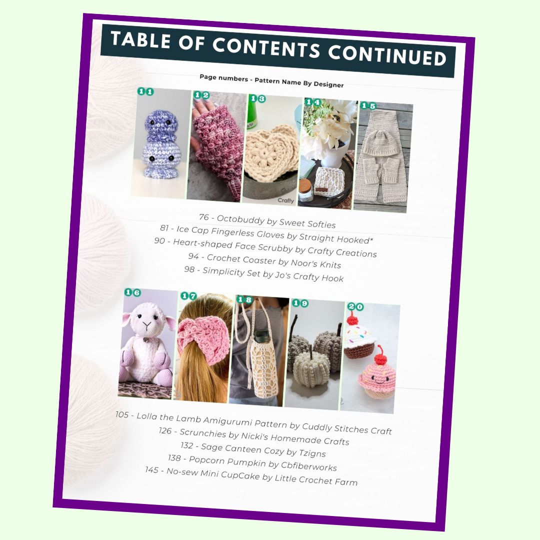 Craft Fair Crochet Pattern Bundle - 41 Patterns + Printables - Nicki's ...