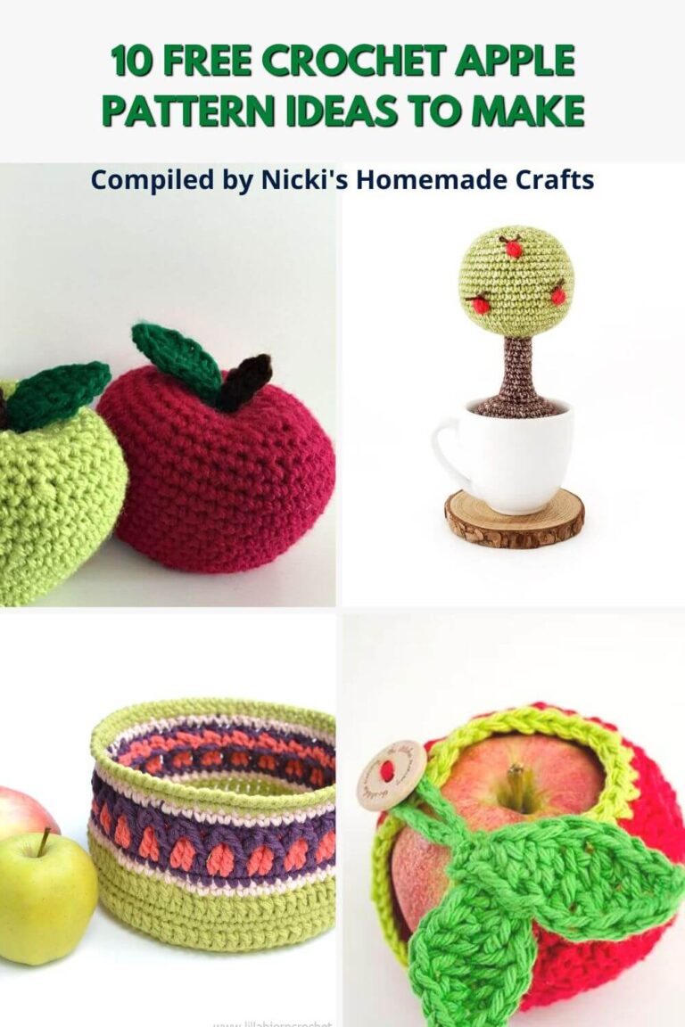 10 Free Crochet Apple Patterns - Nicki's Homemade Crafts