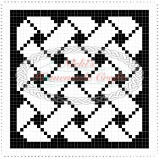 Free Celtic Weave Filet Crochet Shawl Pattern - Nicki's Homemade Crafts