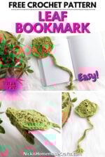 Free Crochet Leaf Bookmark Pattern - Nicki's Homemade Crafts