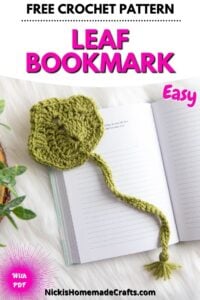 Free Crochet Leaf Bookmark Pattern - Nicki's Homemade Crafts