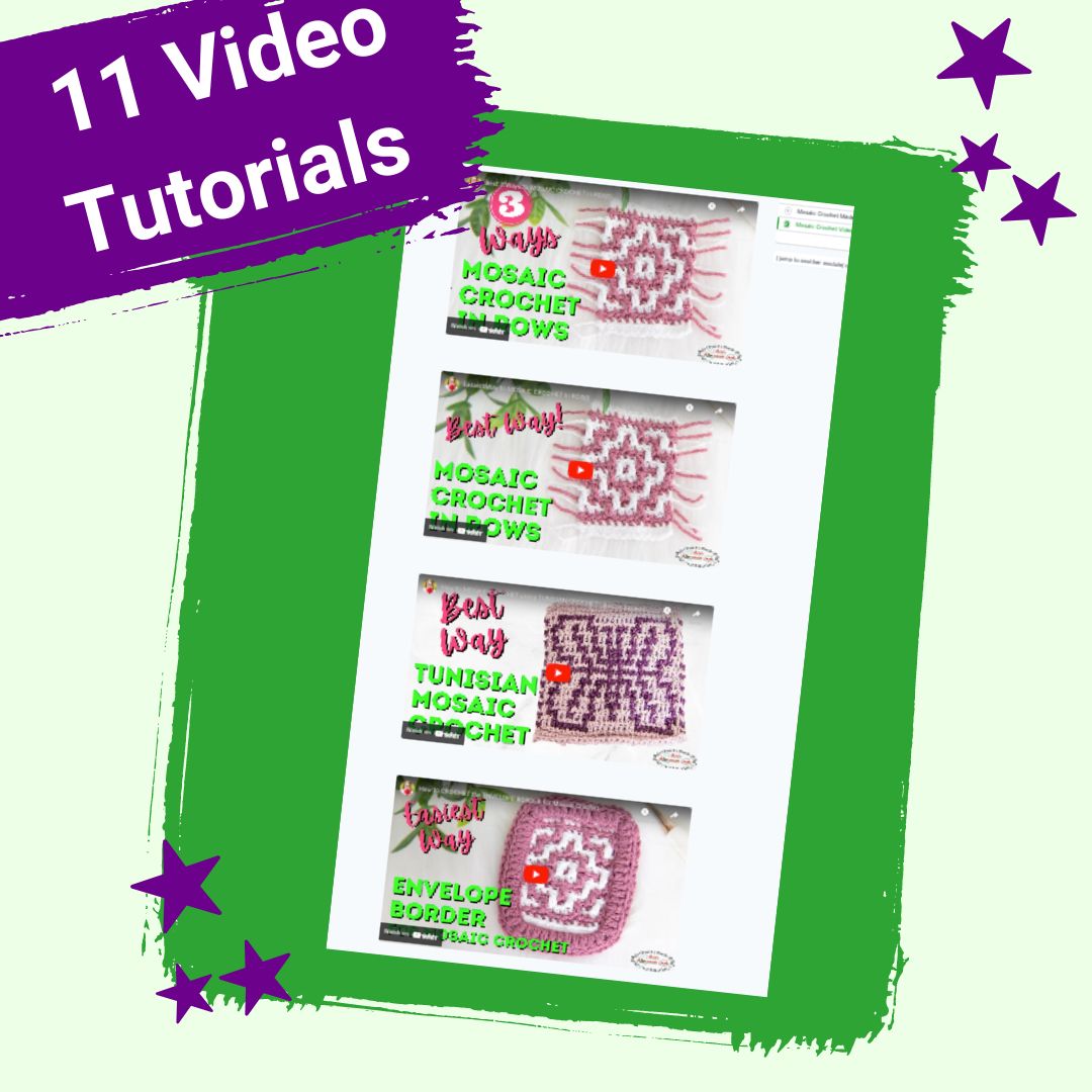 Mosaic Crochet Made Easy - Ultimate Beginner Guide with 40 Crochet ...