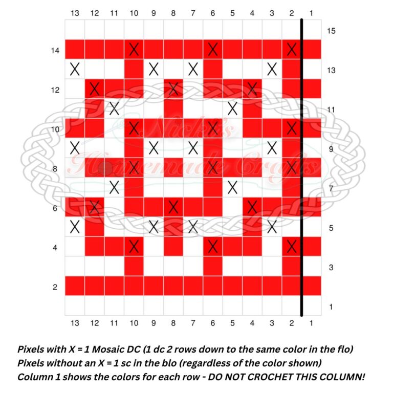 Easiest Mosaic Crochet Tutorial in Rows - Overlay Crochet - Nicki's ...