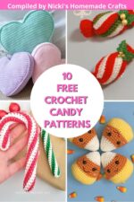 11 Sweet Free Crochet Candy Patterns - Nicki's Homemade Crafts