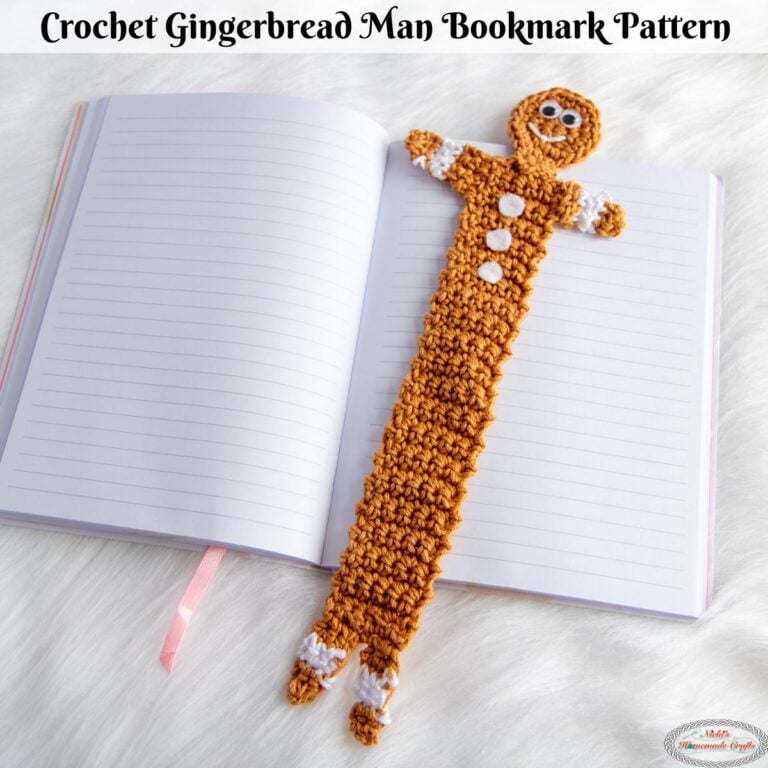 Free Gingerbread Man Bookmark Crochet Pattern - Nicki's Homemade Crafts