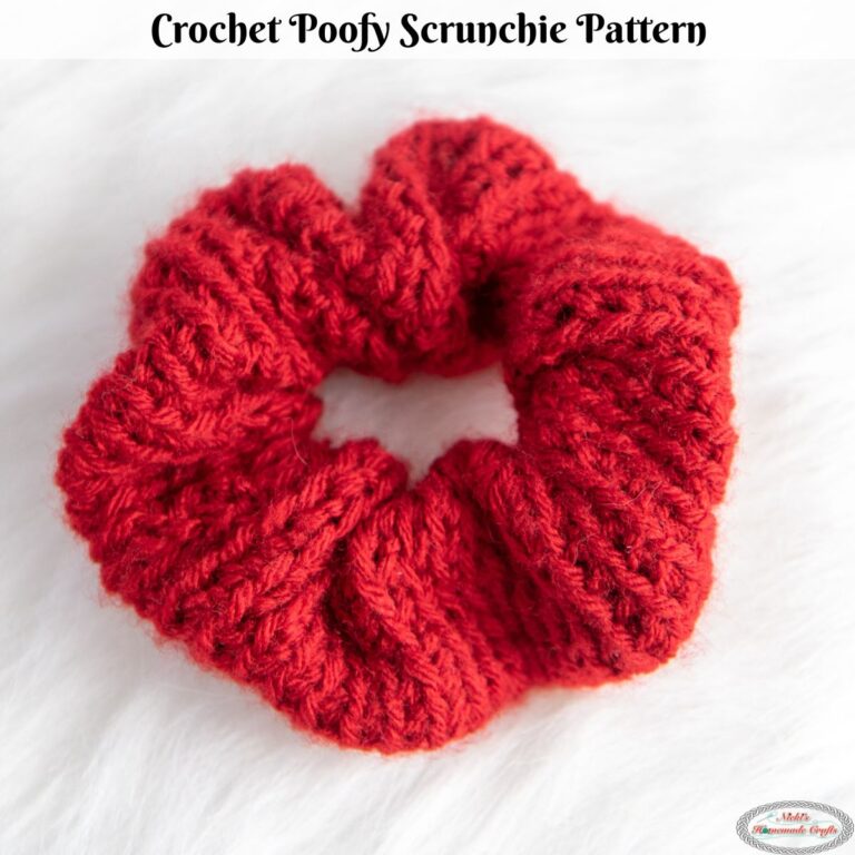 Free Poofy Scrunchie Crochet Pattern - Nicki's Homemade Crafts