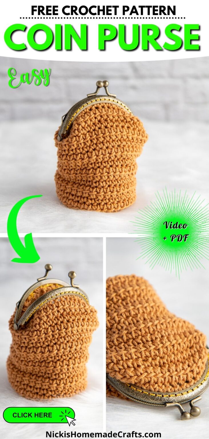 Classy Free Crochet Coin Purse Pattern - Nicki's Homemade Crafts