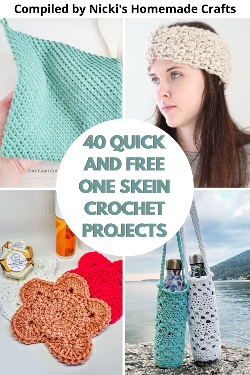 40 Quick and FREE One Skein Crochet Projects - Nicki's Homemade Crafts