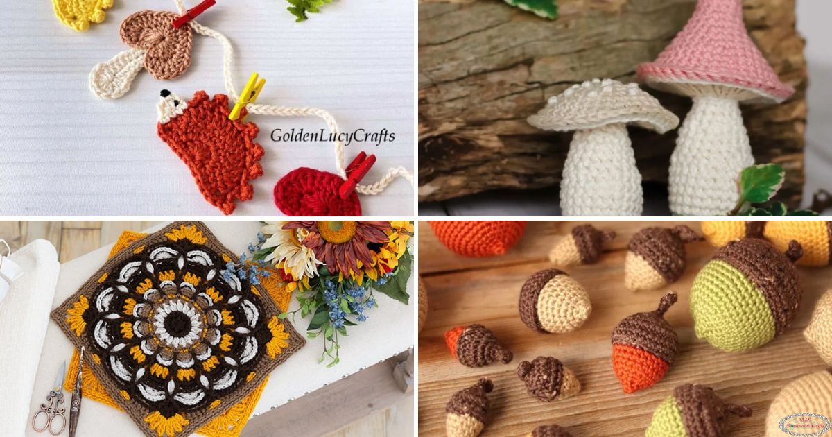 10 Amazing Crochet Fall Decor Patterns - Nicki's Homemade Crafts