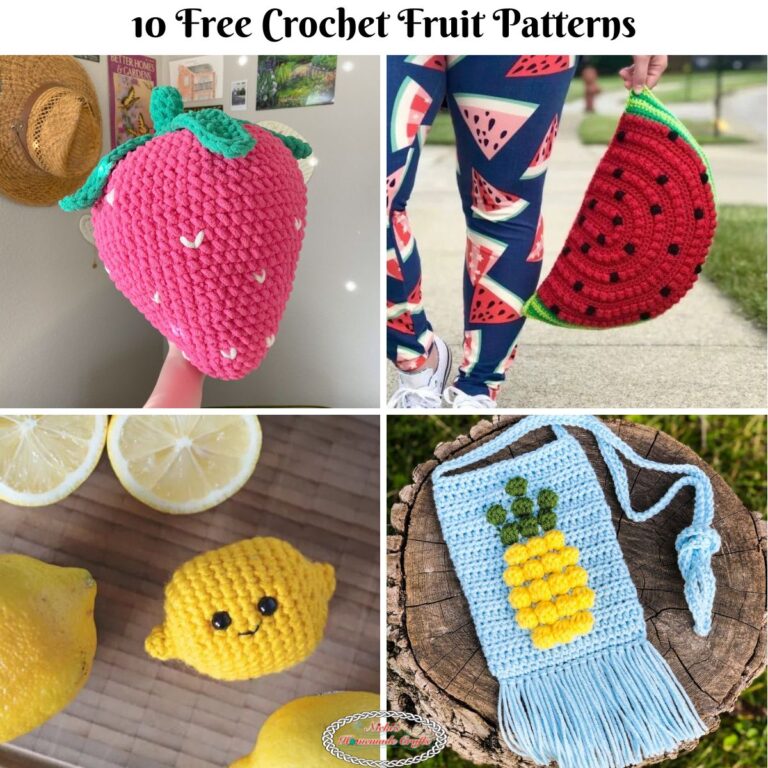 11 Free Sweet Crochet Fruit Patterns - Nicki's Homemade Crafts