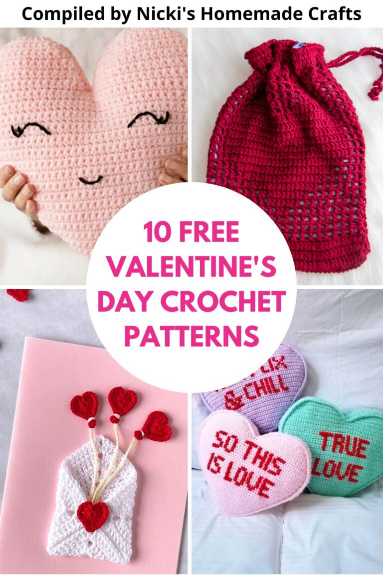 20 Quick FREE Stunning Valentine's Crochet Patterns - Nicki's Homemade ...