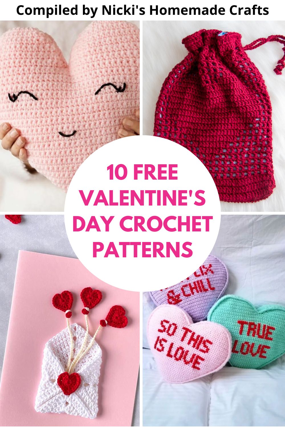 20 Quick FREE Stunning Valentine's Crochet Patterns - Nicki's Homemade ...