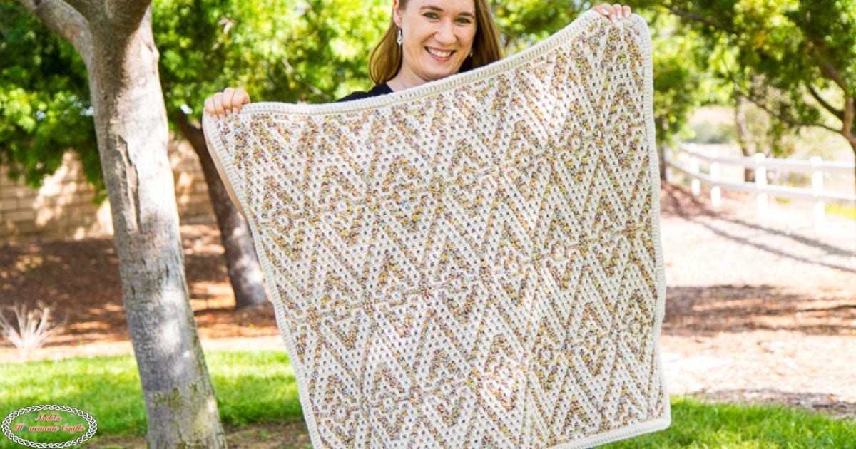 FREE Baby Mosaic Crochet Blanket Pattern - Nicki's Homemade Crafts