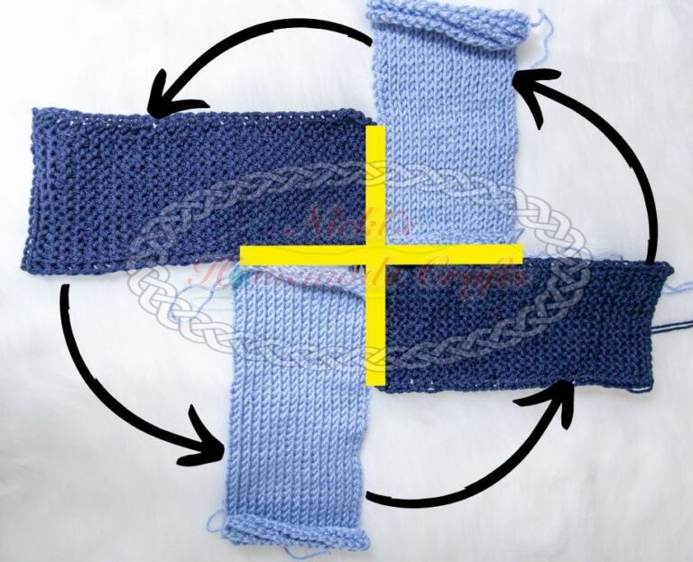 Small Free Tunisian Crochet Windmill Bag Pattern - Nicki's Homemade Crafts