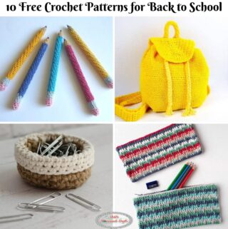10 Free Crochet Patterns for Back to School - Nicki's Homemade Crafts