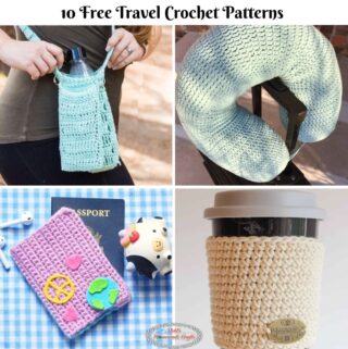 10 Useful Free Travel Crochet Patterns - Nicki's Homemade Crafts
