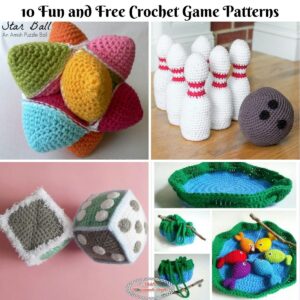 10 Fun and Free Crochet Game Patterns - Nicki's Homemade Crafts