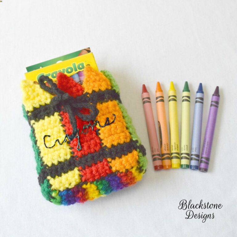10 Colorful and FREE Crayon Crochet Patterns - Nicki's Homemade Crafts