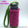 20 Free Crochet Water Bottle Holder Patterns - Nicki's Homemade Crafts