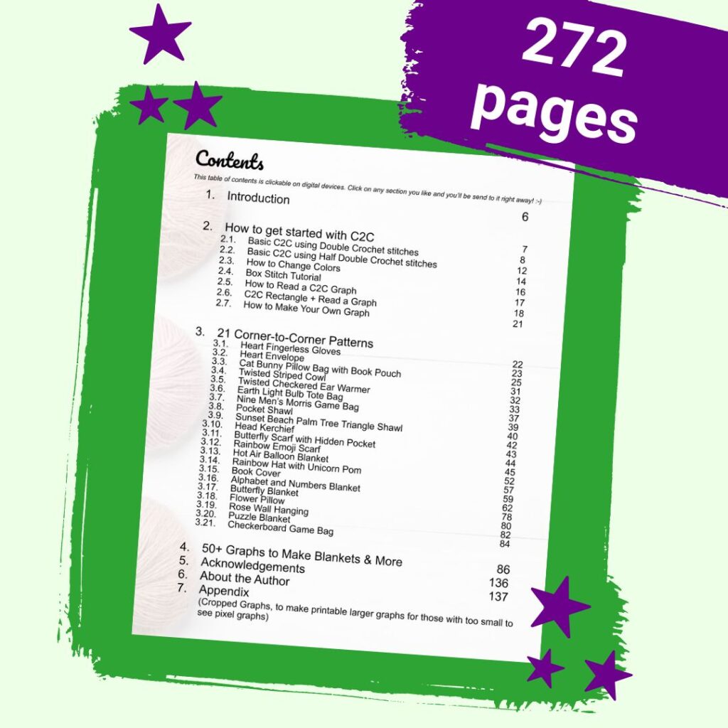 Crochet C2C Made Easy Ebook - Ultimate Beginner Guide - Nicki's ...