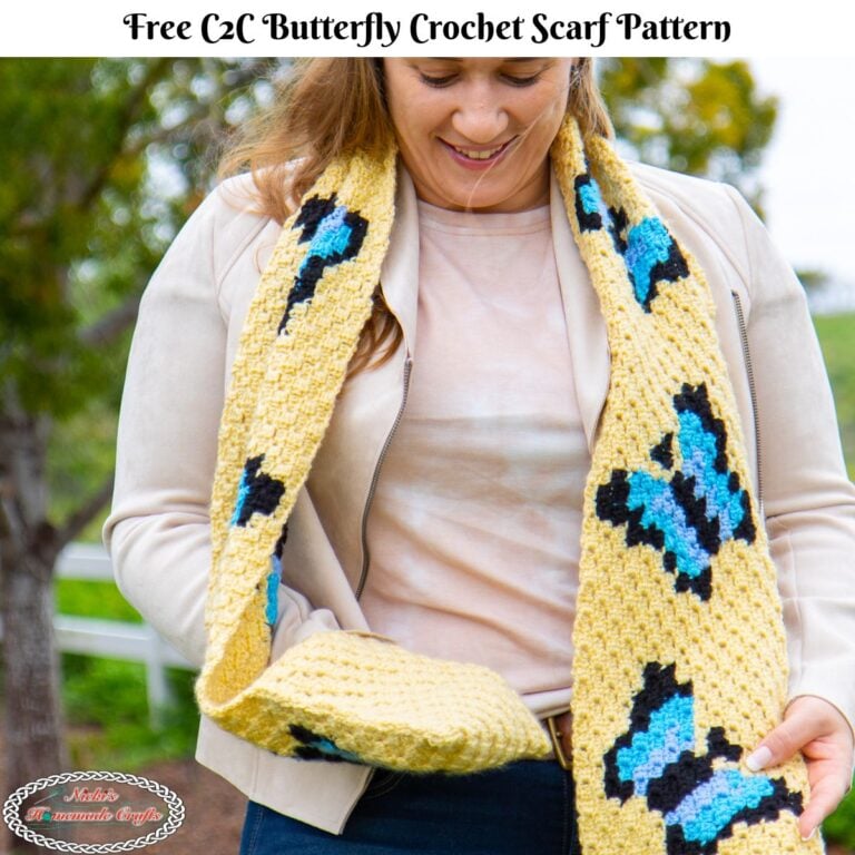 Free Cat Bunny Reversible C2C Crochet Bag Pillow Pattern with Book ...