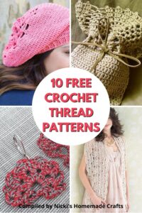 10 Stunning Free Crochet Thread Patterns - Nicki's Homemade Crafts