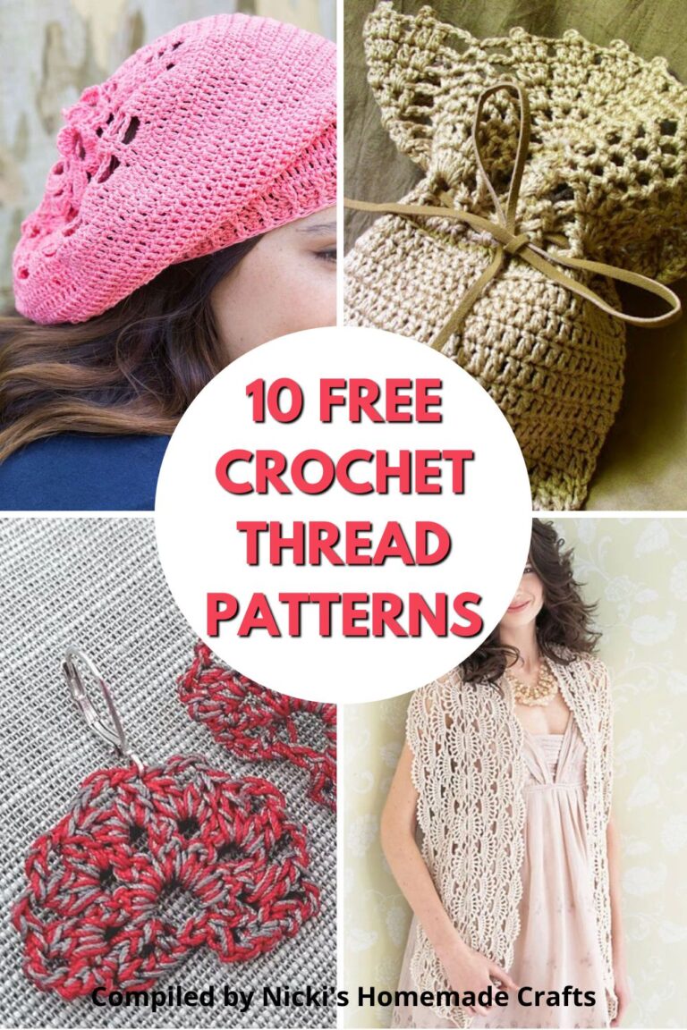 10 Stunning Free Crochet Thread Patterns - Nicki's Homemade Crafts