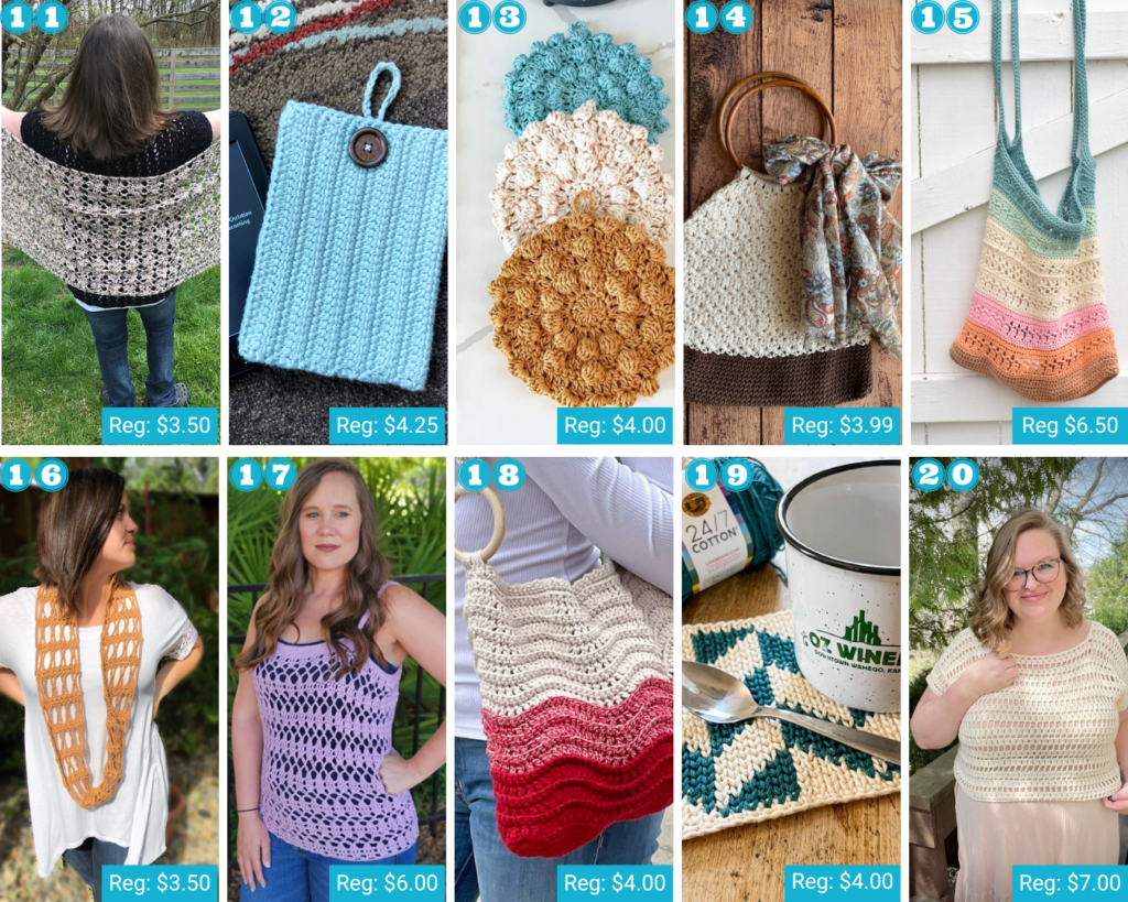 40 COTTON Crochet Pattern Bundle for 5 Days Only - Nicki's Homemade Crafts