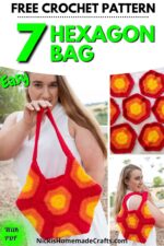 Free Gradient 7 Crochet Hexagon Bag Pattern - Nicki's Homemade Crafts