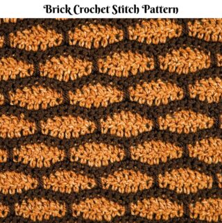Easy Brick Crochet Stitch Free Tutorial - Nicki's Homemade Crafts