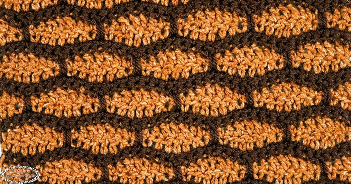 Easy Brick Crochet Stitch Free Tutorial - Nicki's Homemade Crafts