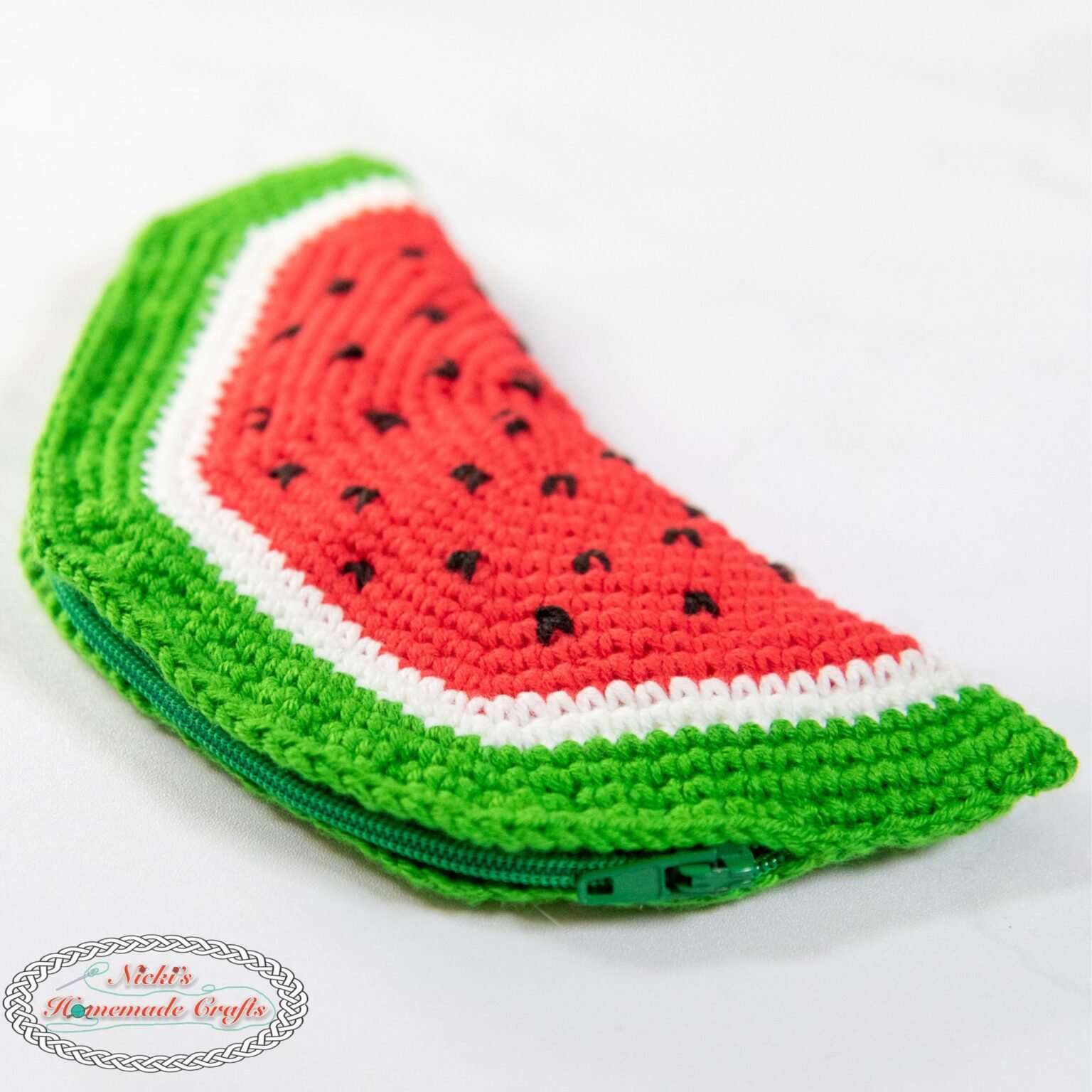 Free Crochet Watermelon Bag Pattern [with Pockets] - Nicki's Homemade ...