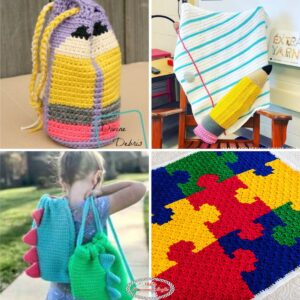 20 Free Crochet Patterns for Back to School - Nicki's Homemade Crafts
