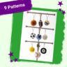 Crochet Sports Ball Keychains Made Easy - 9 Easy Patterns with Videos ...