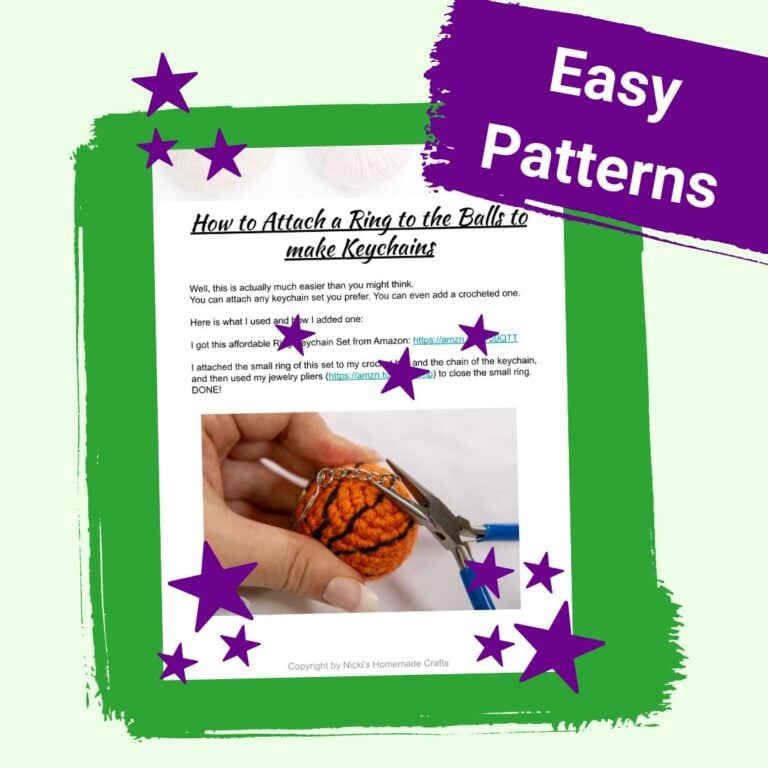 Crochet Sports Ball Keychains Made Easy - 9 Easy Patterns with Videos ...
