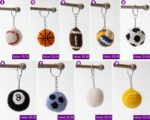Crochet Sports Ball Keychains Made Easy - 9 Easy Patterns with Videos ...